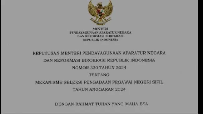 Kepmen Panrb Resmi Umumkan Syarat Cpns 2024 Melalui Link Download Pdf